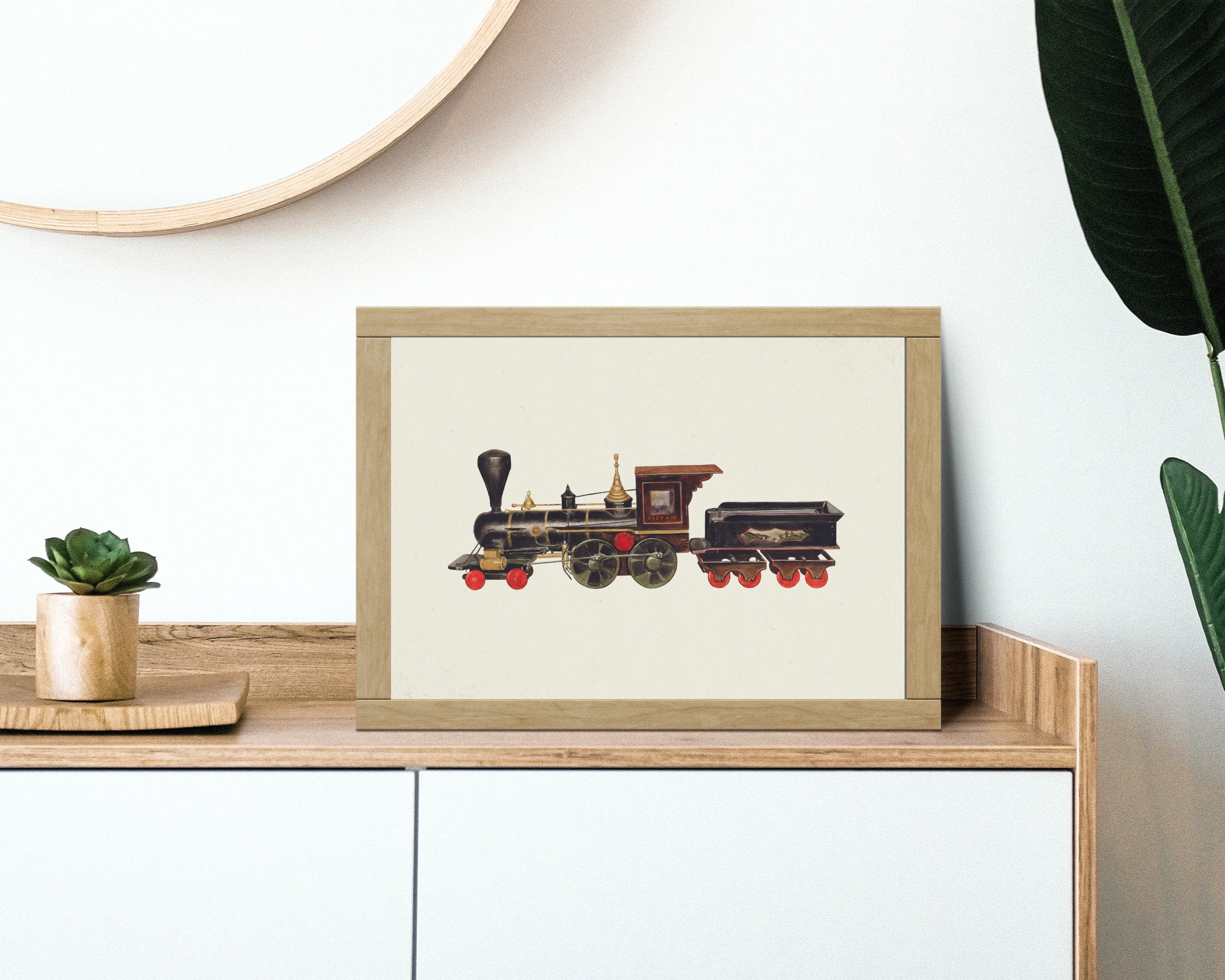 PRINTABLE Train Wall Art. Kids Room Decor. Nursery Room Toy Train Print ...