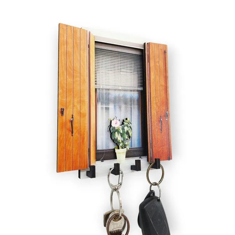 Handcrafted Window Frame Key Holder – Charming & Decorative Wall ...
