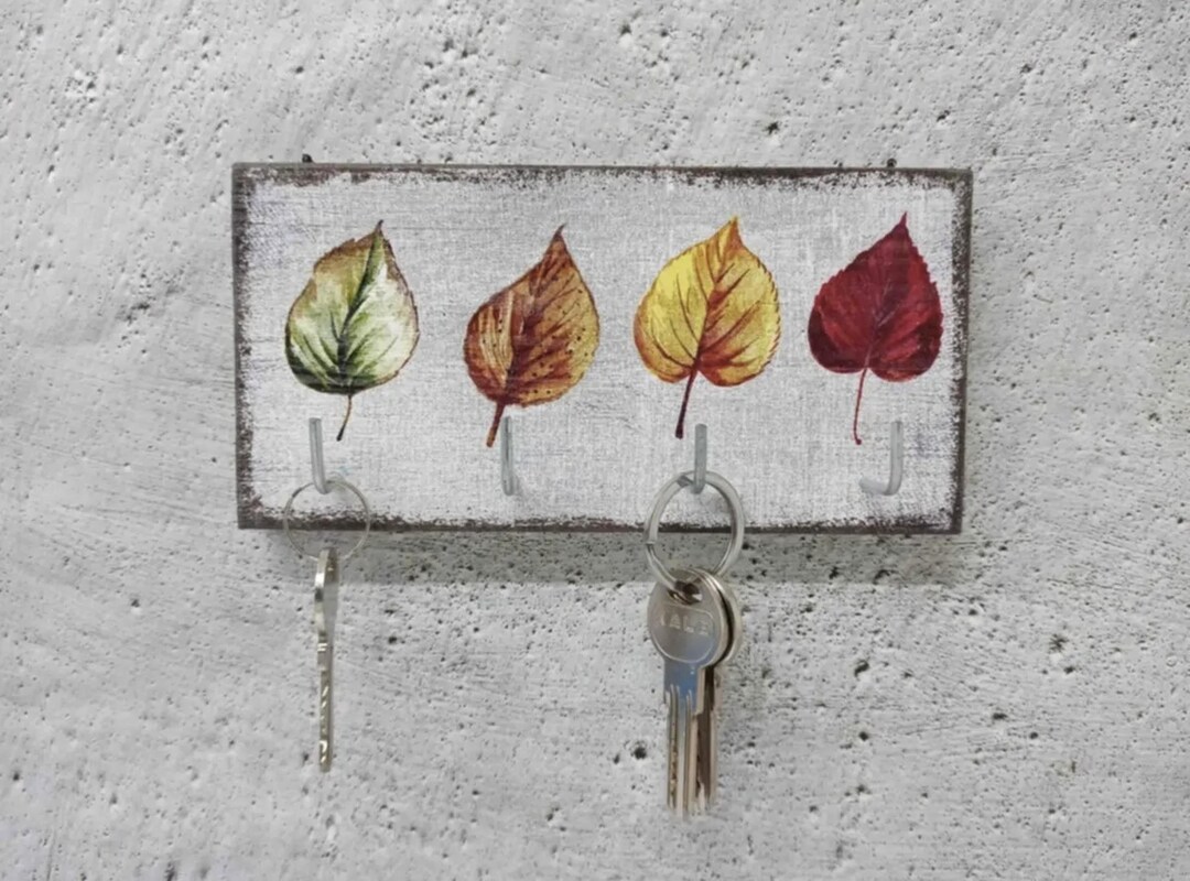 Rustic Key Holder for Wall, Sturdy Key Organizer, Unique Key Hanger ...