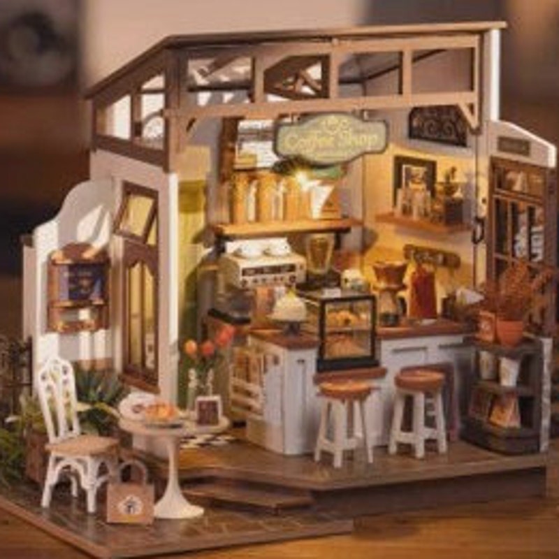 Miniature Coffee Shop - Etsy