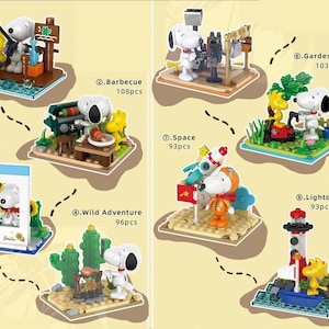 Nano Size Building Blocks - Mini Block - Snoopy Mini Display Brick Set ...