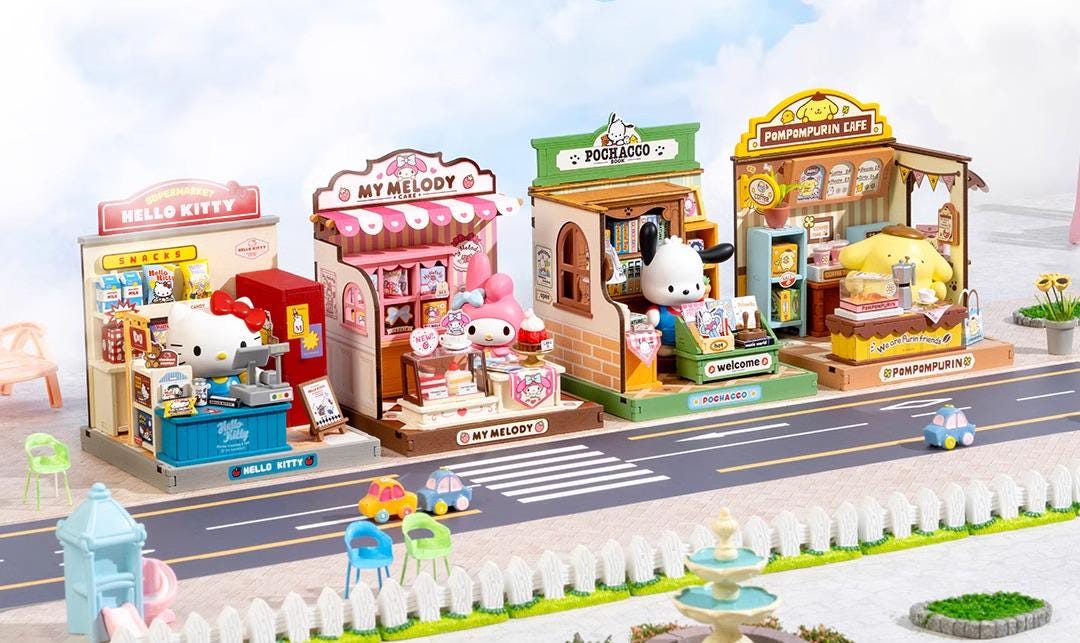 Sanrio Characters DIY Dollhouse Kit - Shopping Street Series - Hello ...