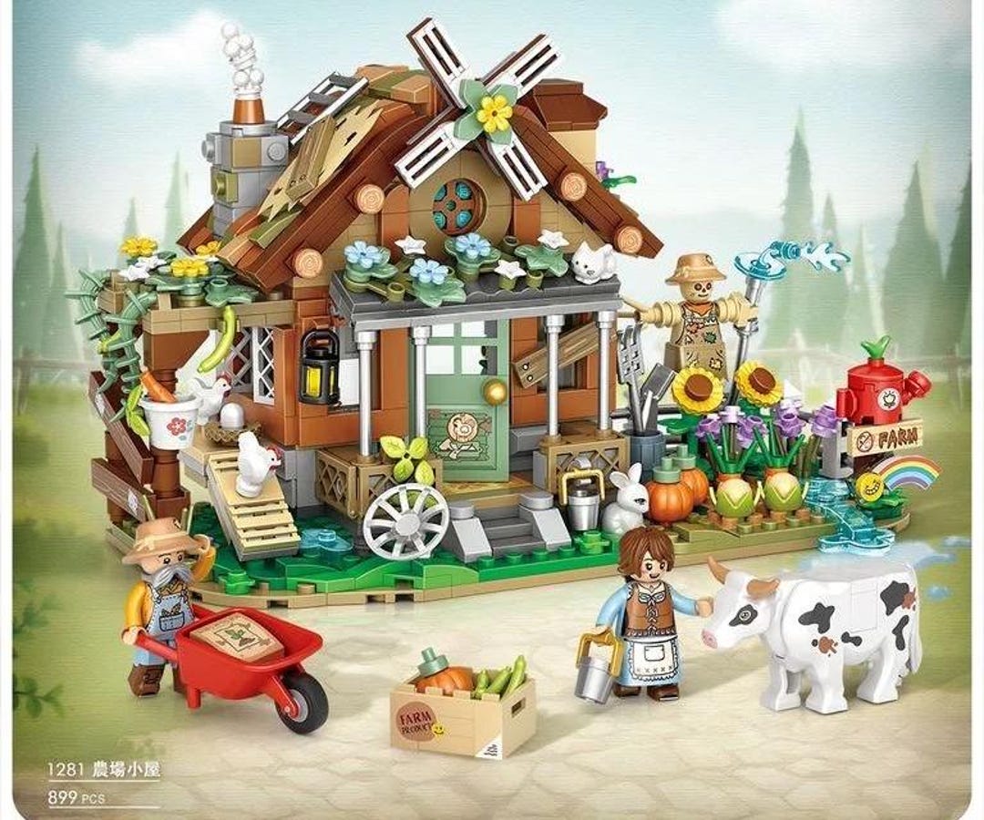 Building Blocks - Farm House - Mini Bricks - Etsy