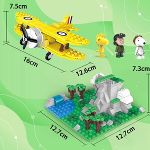 Building Blocks Mini Block Pilot Snoopy - Etsy