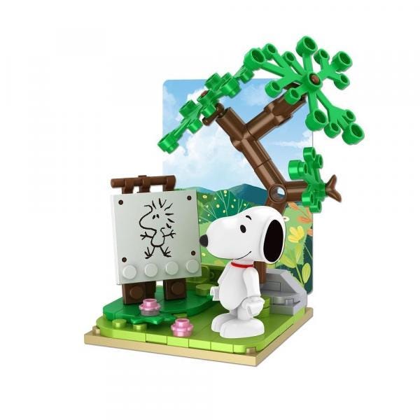 Nano Size Building Blocks Mini Block Snoopy Mini Display Brick Set ...