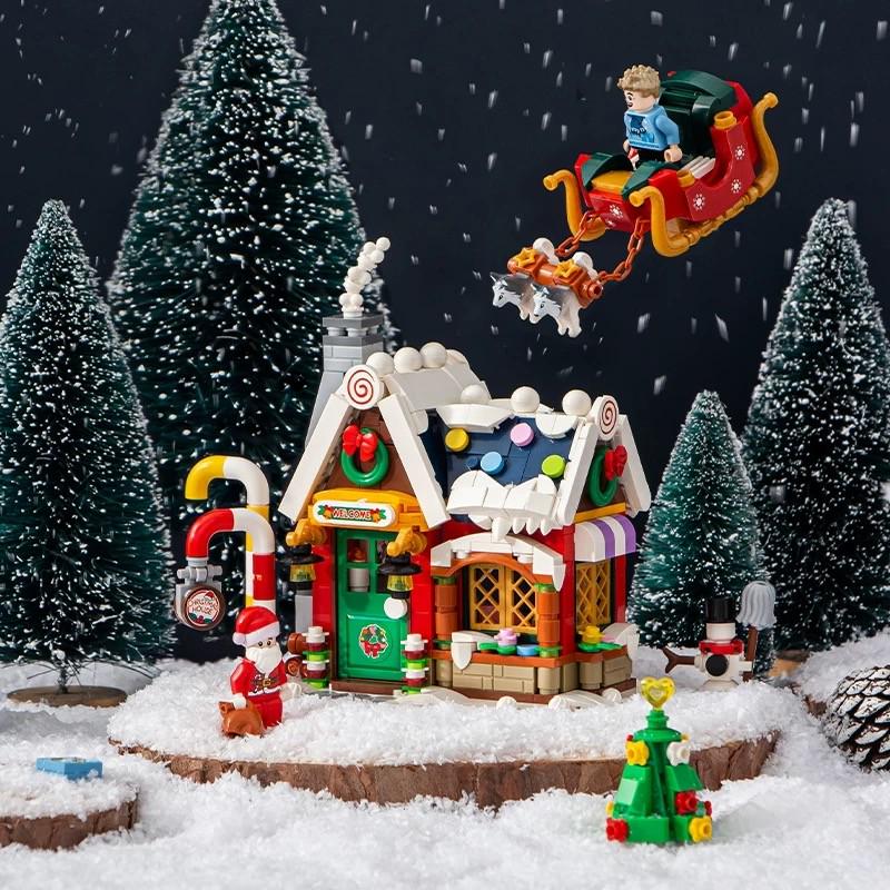 Building Blocks - Christmas House - Santa's House - Mini Bricks - Etsy