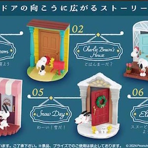 Re-ment Dollhouse - Miniature Display - Snoopy's Door Story - Box 1 to ...