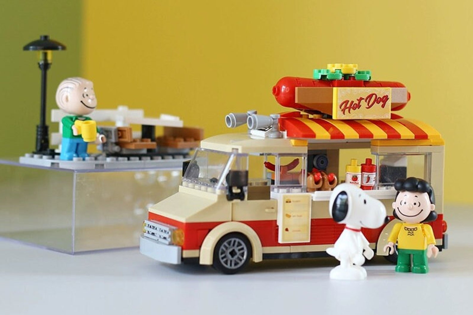 Building Blocks Miniature Snoopy Hot Dog Van - Etsy