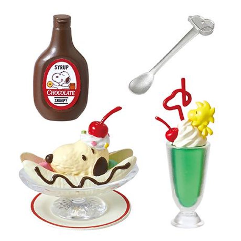 Re-ment Dollhouse - Miniature Snoopy American Sweet Shop - Complete Set ...