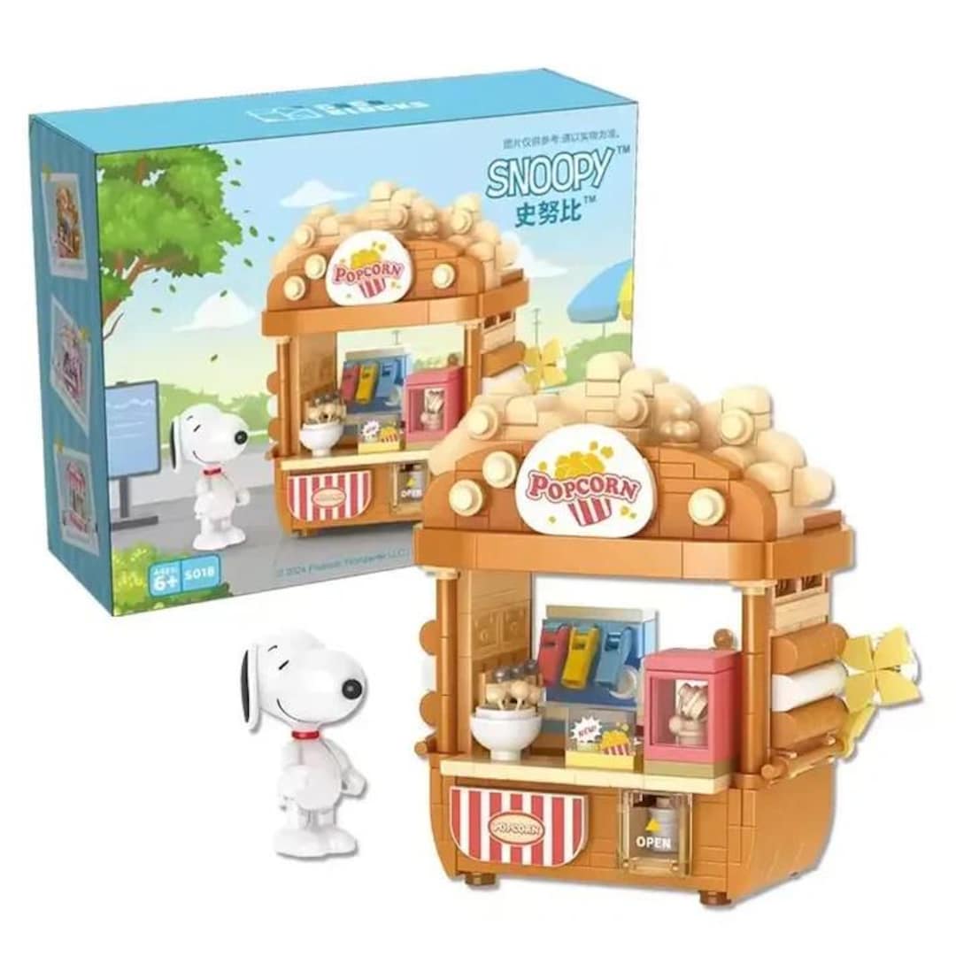 Building Blocks - Miniature Snoopy Street Stalls - Food Trucks ...