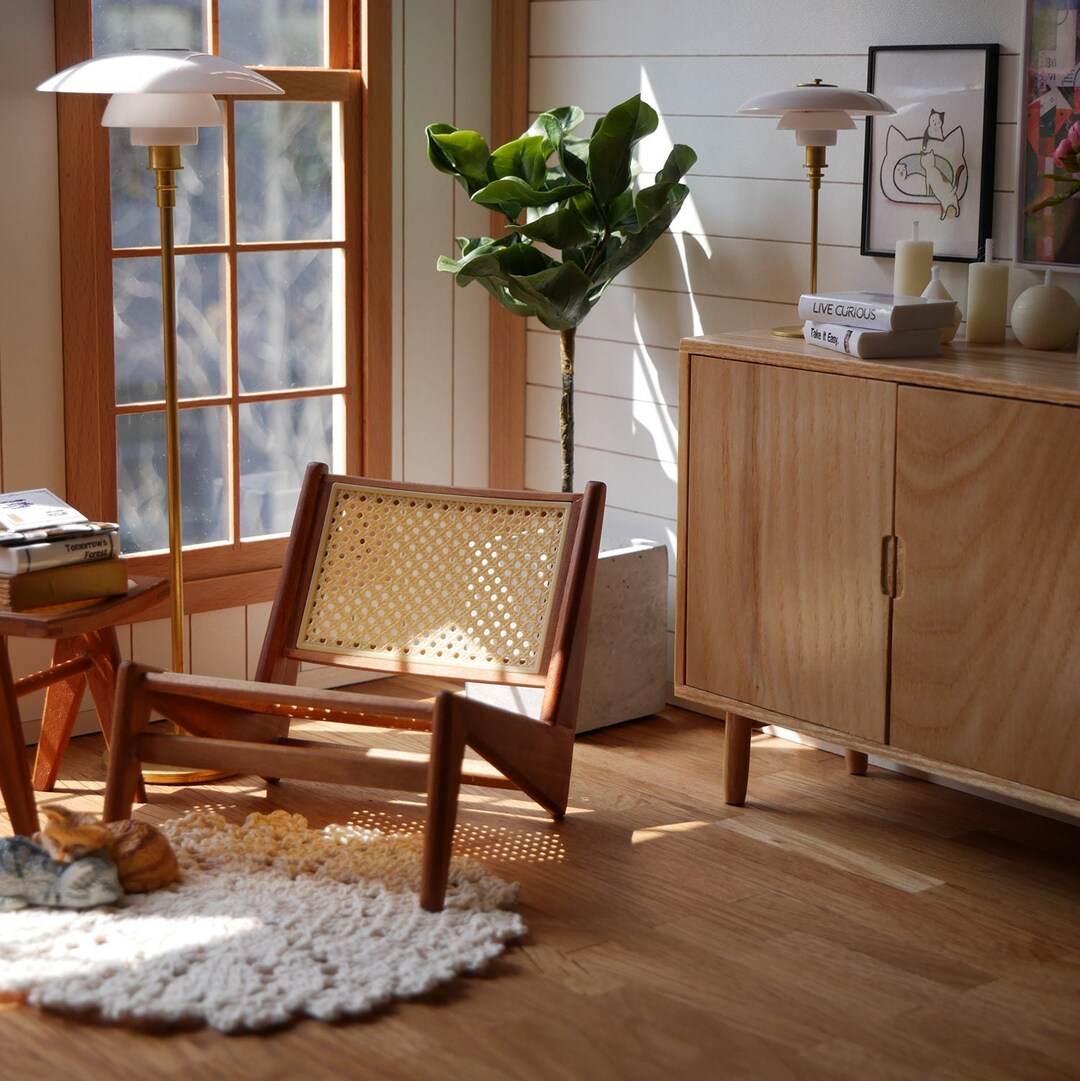 Miniature 1:6 Scale - Designer Chair - KANGAROO Chair - Retro Style ...