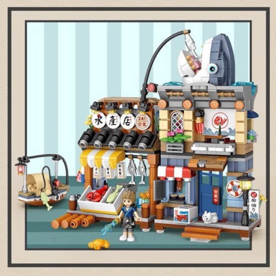 Building Blocks - Japanese Street View 4 of 4 - Japanese Fish Market ...