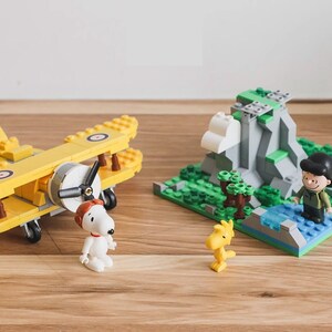 Building Blocks Mini Block Pilot Snoopy - Etsy