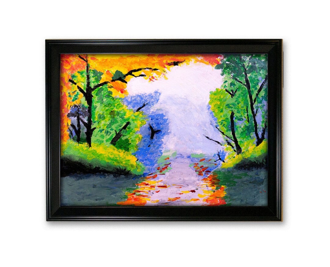 Impressionism Forest Poster - Etsy