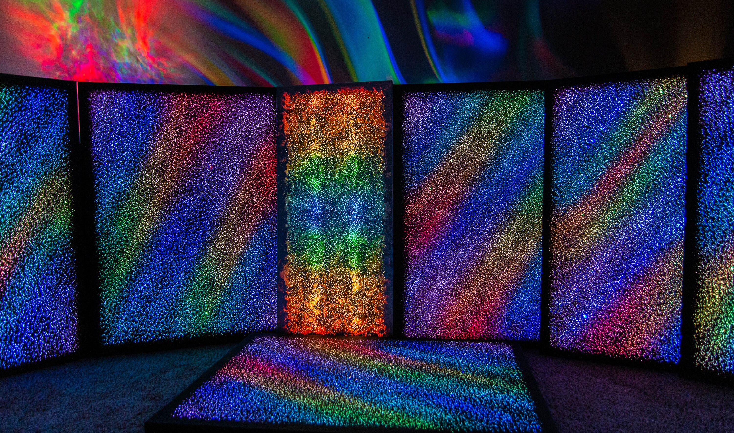 Astrallight Canvas: Handmade RGB Starry Night Wall Art - Etsy