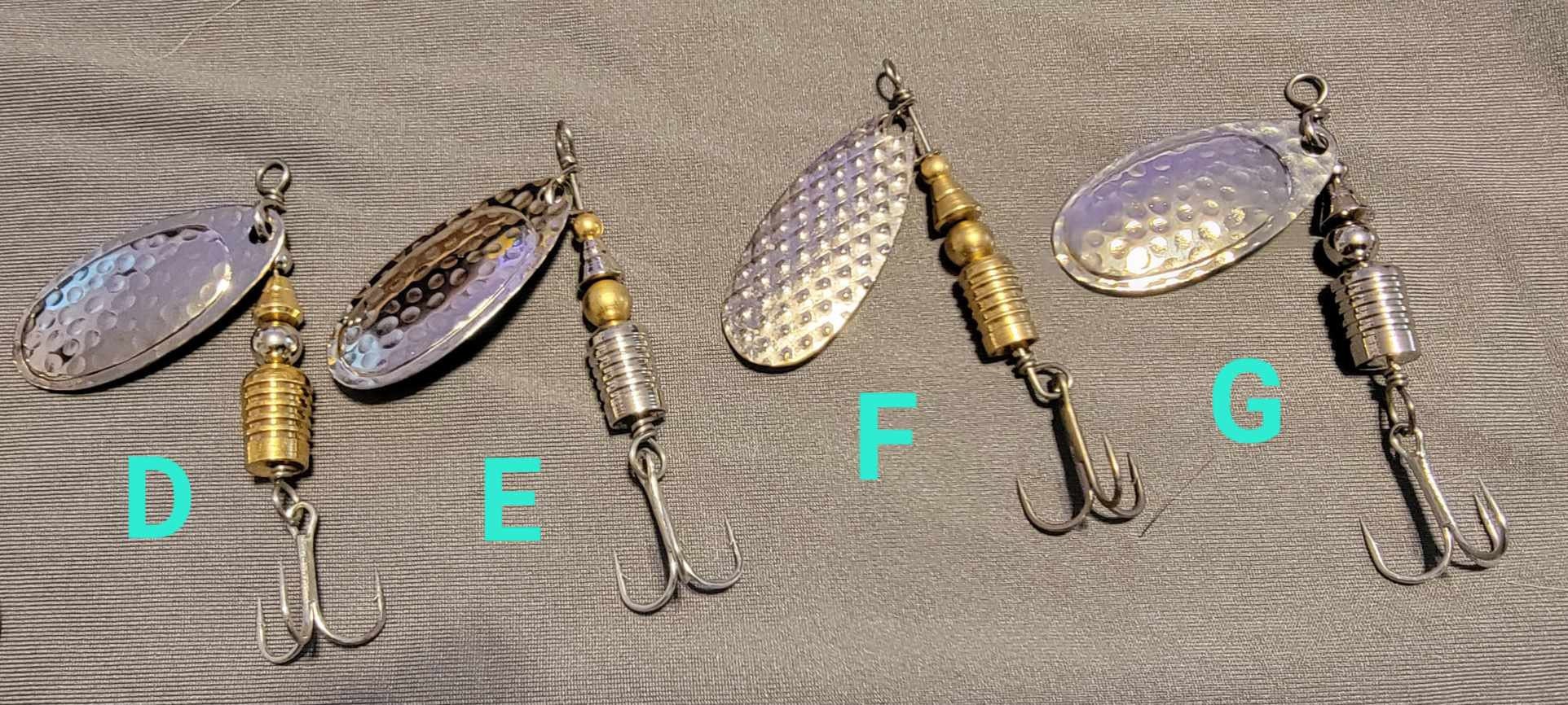 Custom Inline Spinner Lures 5pk - Etsy