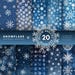 20 PNG Snowflake Bundles Pattern Winter Snowfall Backgrounds | Frosty ...