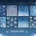 20 PNG Snowflake Bundles Pattern Winter Snowfall Backgrounds | Frosty ...