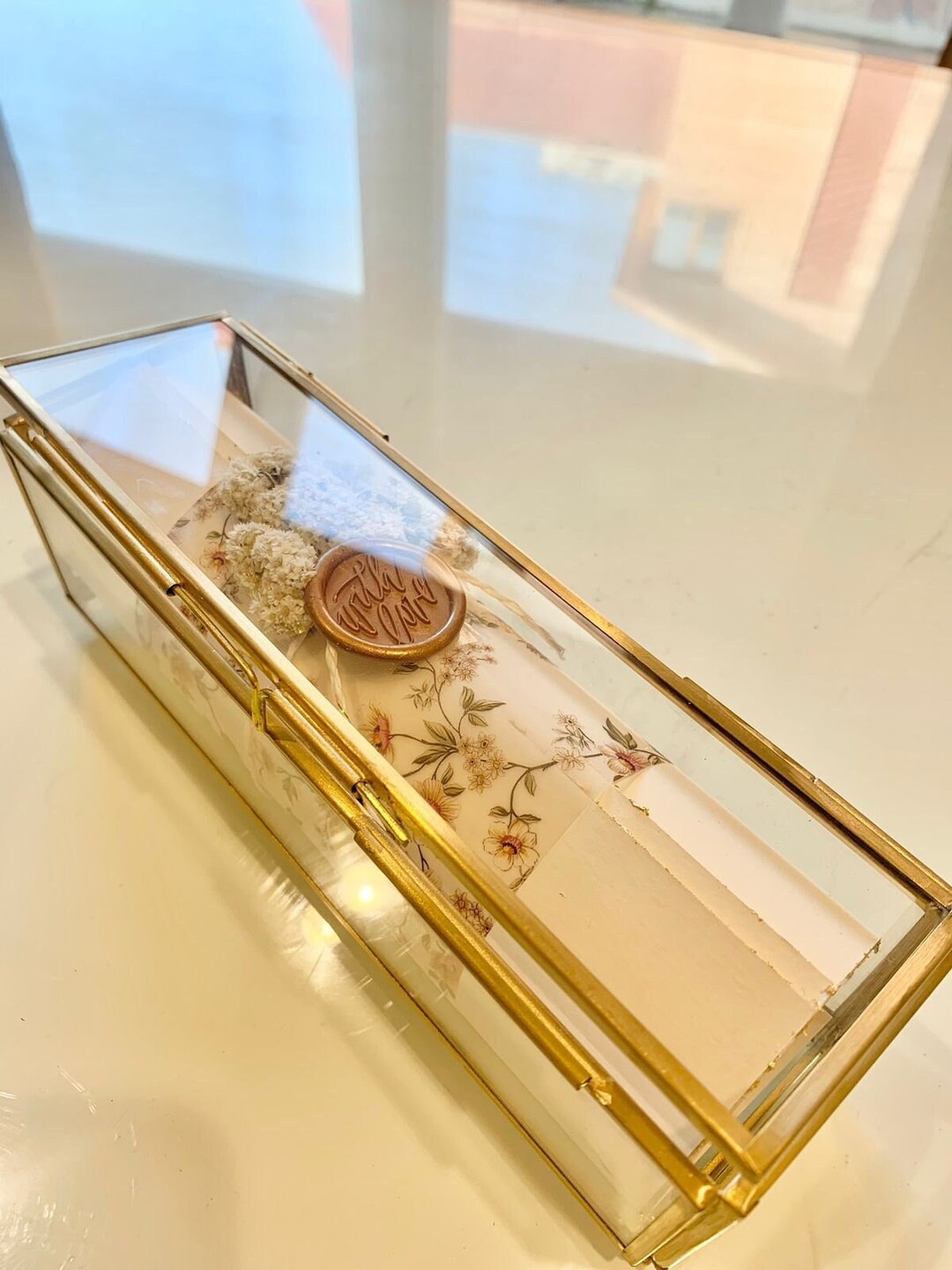 Handmade Glass Scroll Box for Gifting, Wedding Invitations, Scroll ...