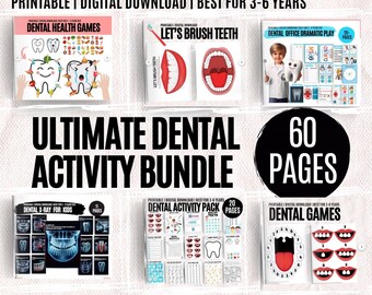 Dental Health Game Printable PDF, Preschool Toddler Tooth Activity ...