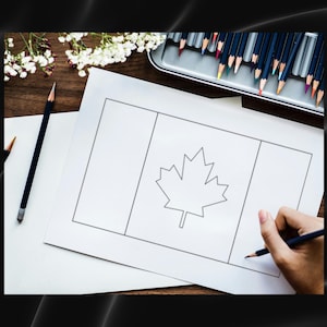Printable Canada Map: Educational Coloring Page (digital Download) - Etsy