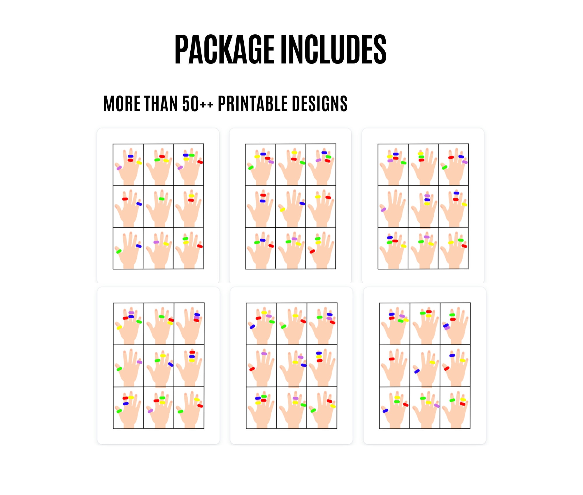 Finger Activity With Hair Ties, Fine Motor Skills, Color Matching Games ...