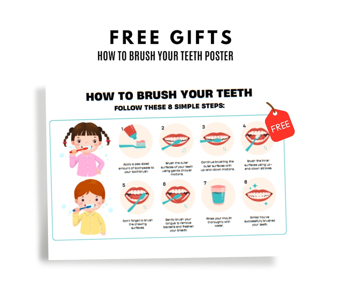 Dental Health Game Printable: Kids Teeth Brushing Practice (digital ...