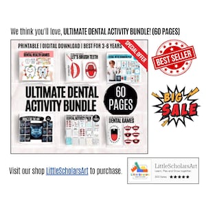 Dental Health Game Printable PDF, Preschool Toddler Tooth Activity ...