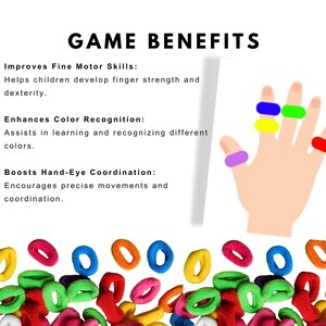 Hair Ties Activity: Fine Motor Skills, Color Matching (PDF Download) - Etsy