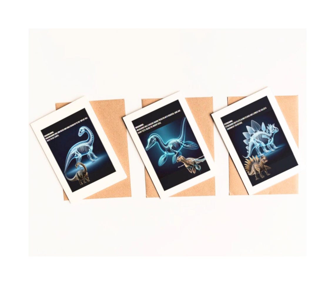 Dinosaur X-ray Printables: Kids Pretend Play, Anatomy Activity (digital ...