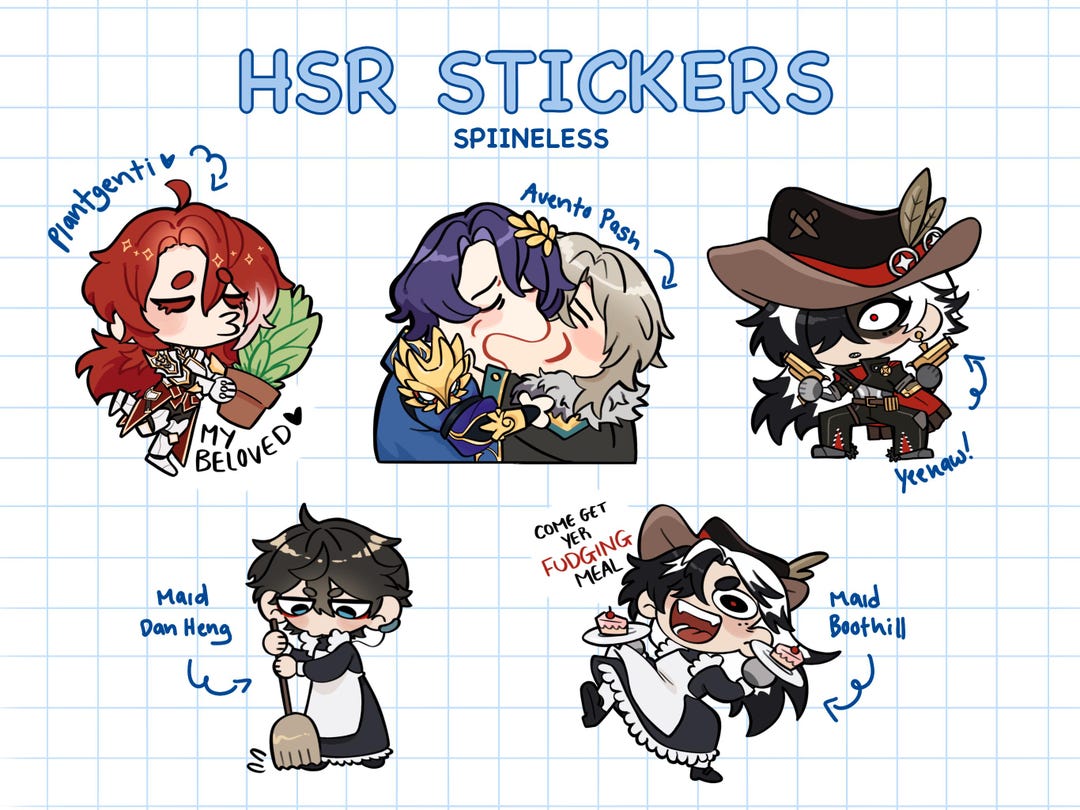 HSR Stickers | Vol 1 - Etsy