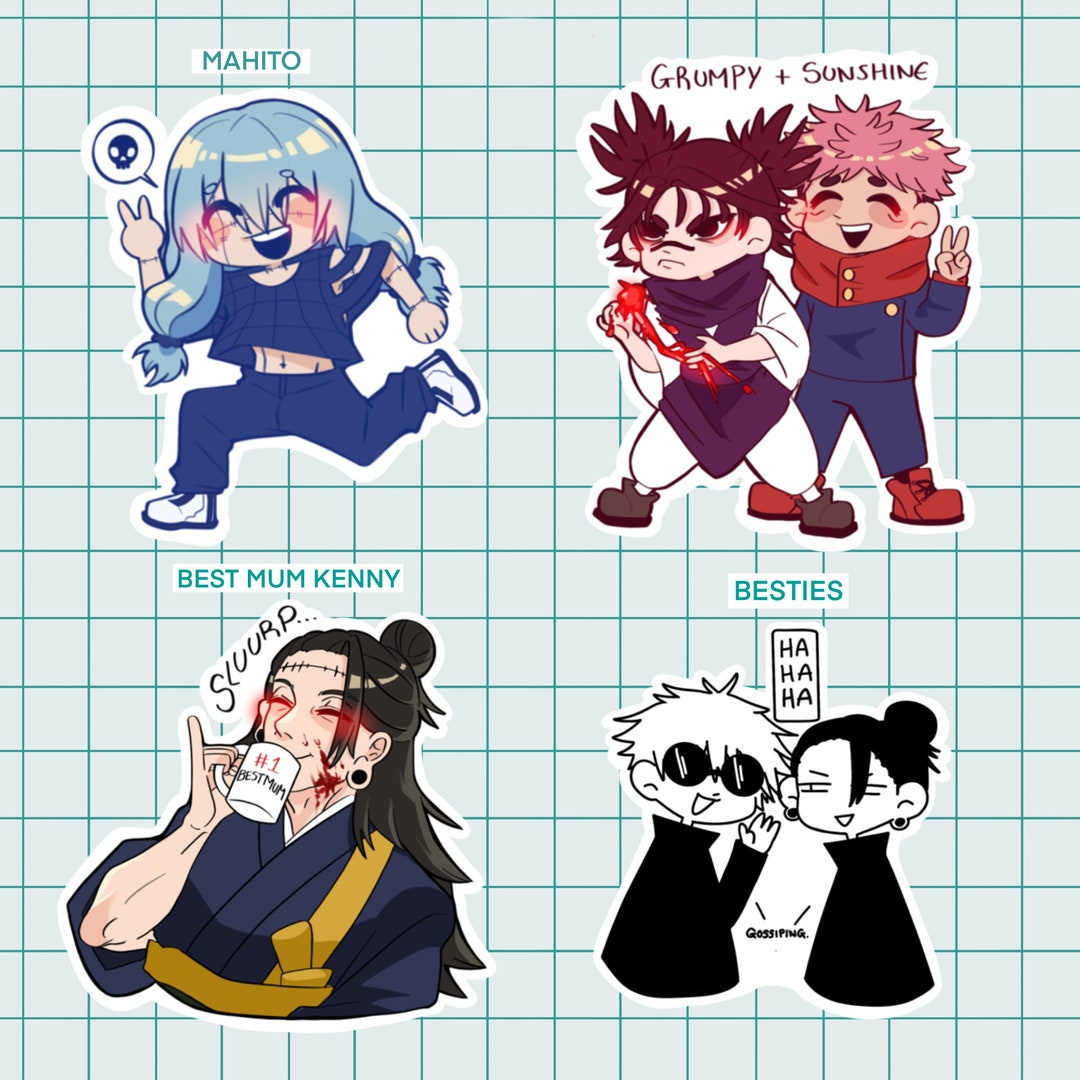 Jujustu Kaisen Stickers ! - Etsy