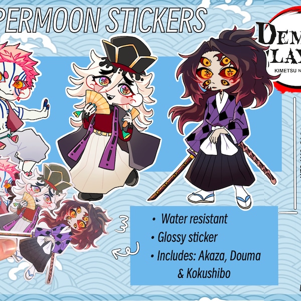 Demon slayer stickers - Etsy México