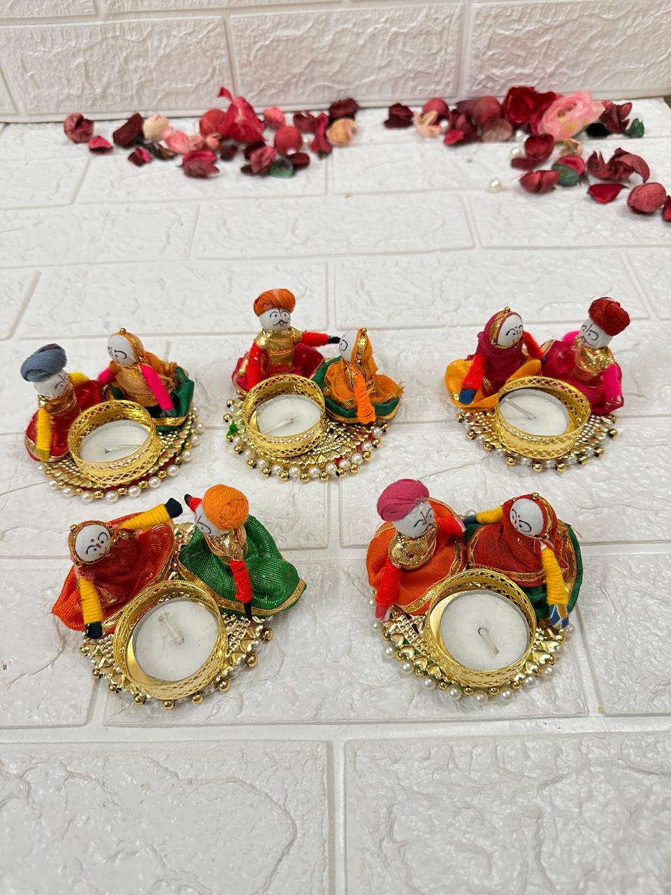 100 X Indian Puppet Candle Holders, Wedding Favors, Housewarming Favors ...