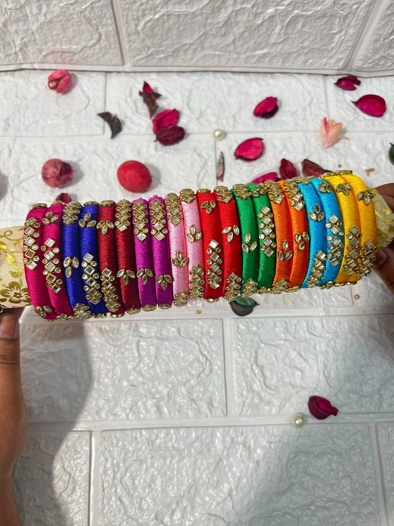 Silk Thread Bangles, Mehndi Favors, Wedding Return Gifts, Dholki Jagoo Party Gifts, Bridesmaid ...