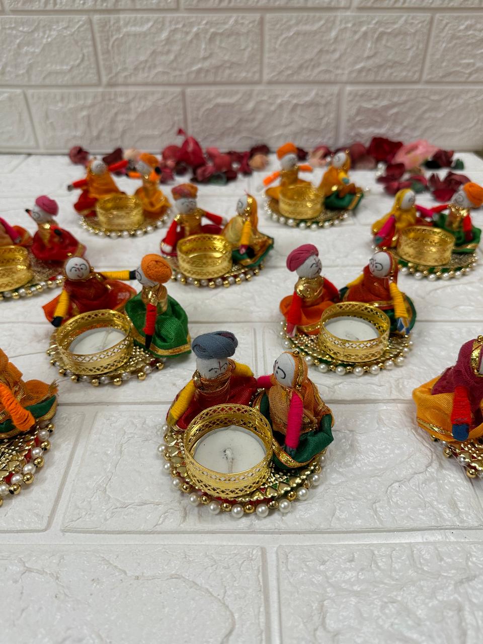100 X Indian Puppet Candle Holders, Wedding Favors, Housewarming Favors ...