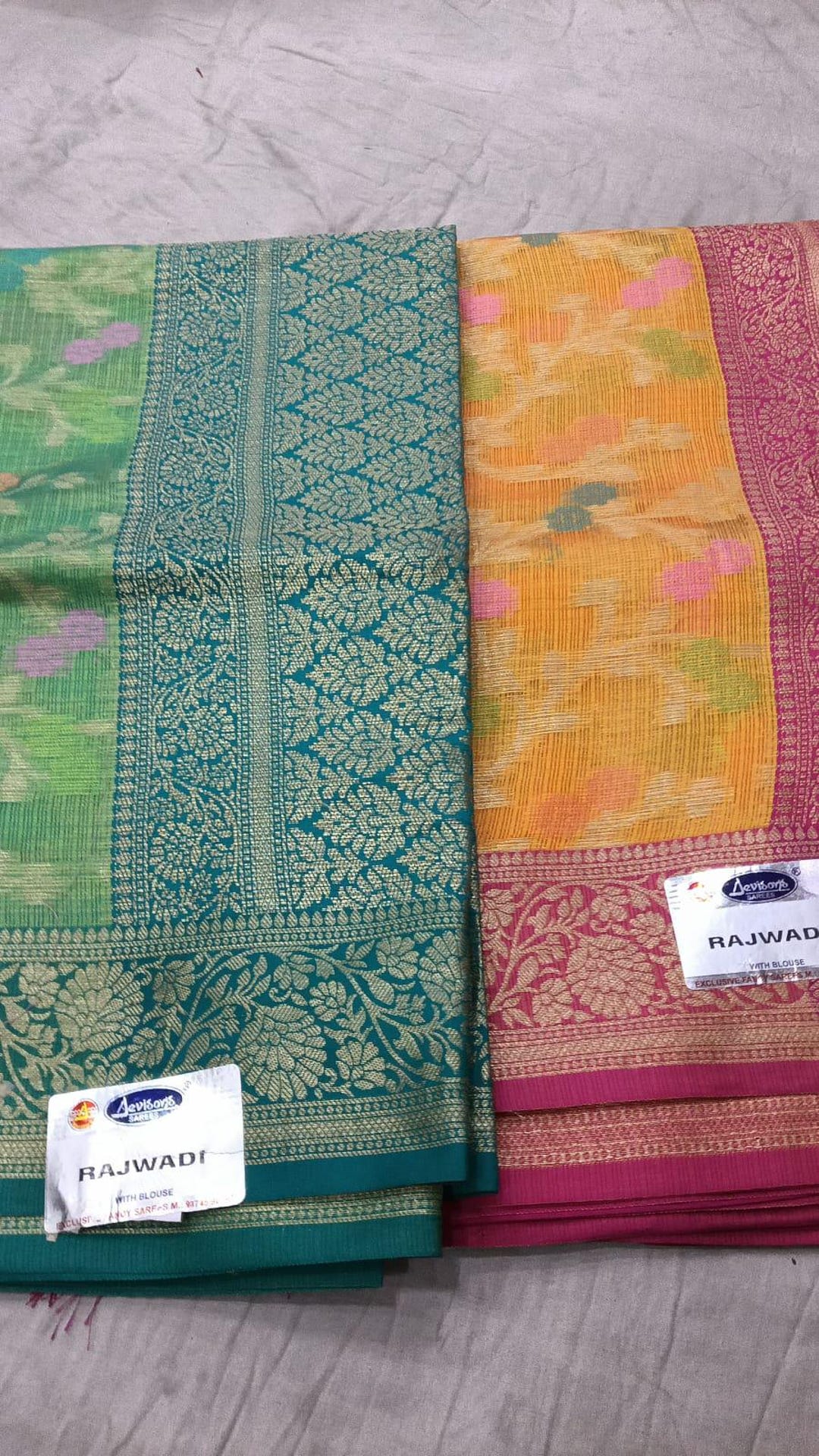 South Indian Banarasi Tissue Party Wedding Wear Sari, Traditional Heavy ...