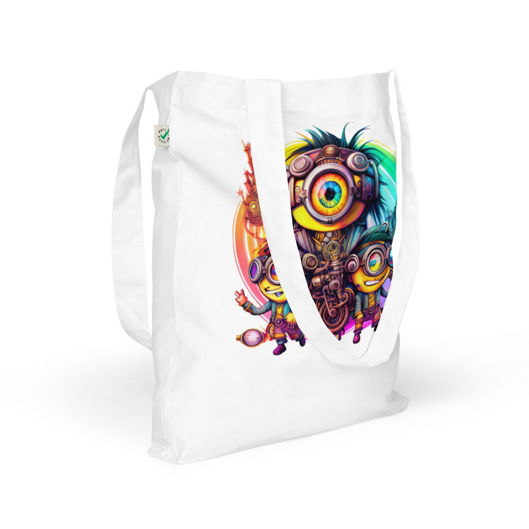 Steampunk Minions on Psychedelic Rave Design Tote Bag - Etsy