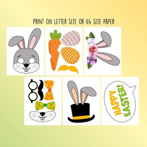 Easter Party Props, Easter Photo Booth Props. Bunny Props, Egg Props ...