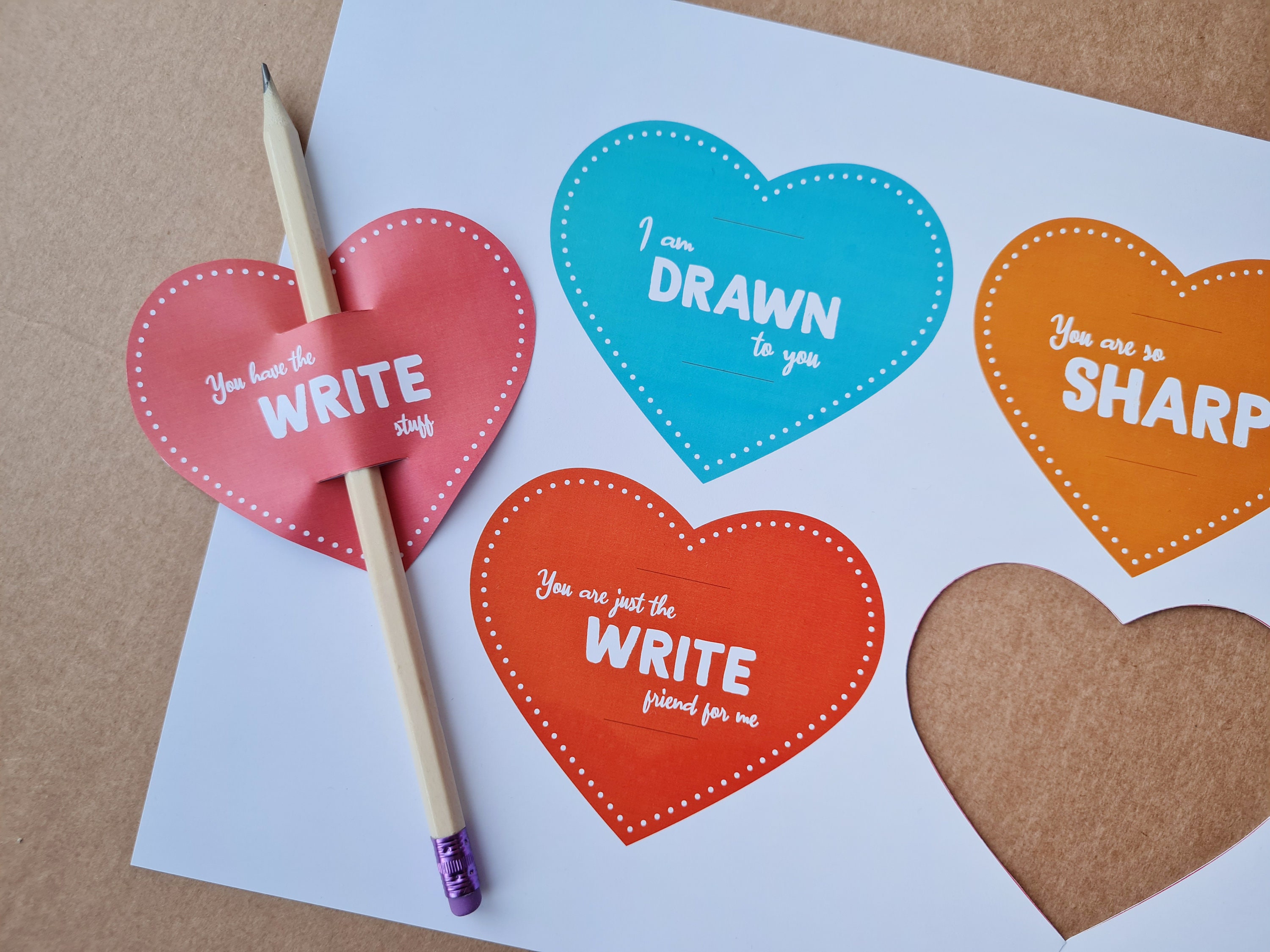 Printable Valentine's Day Cards, Digital Download, Kids Valentines ...