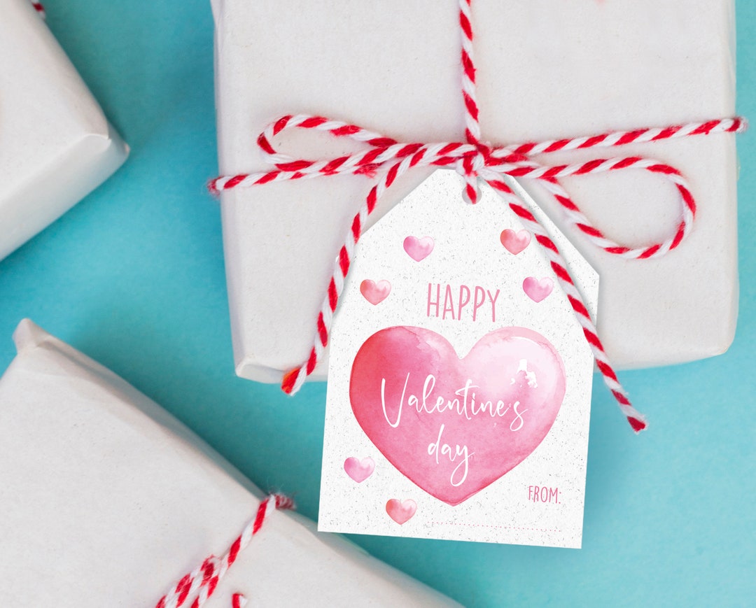 Valentines Gift Tags, Printable Valentine Tags, Printable Gift Tags ...