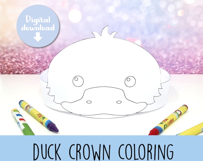 Duck Mask/costume/hat, Duck Birthday Hat, Duck Party Supply, Farm Party ...