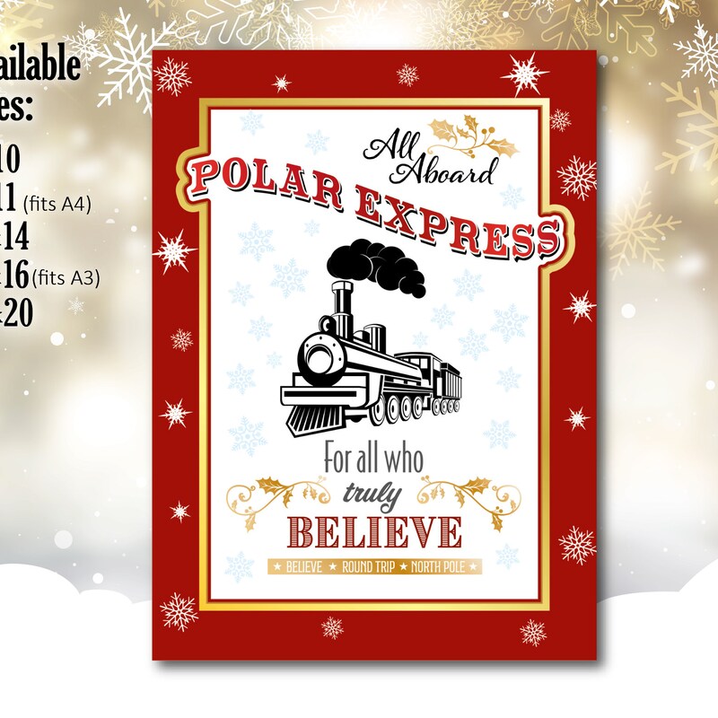 Polar Express Font - Etsy