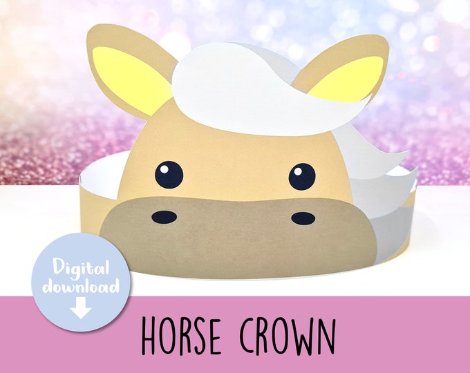 Printable Horse Crown for Kids | Year of the Horse 2026 Lunar New Year ...