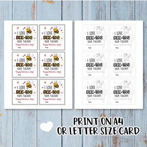 Printable Valentines From Teacher, Valentine Card, Valentine Tags ...