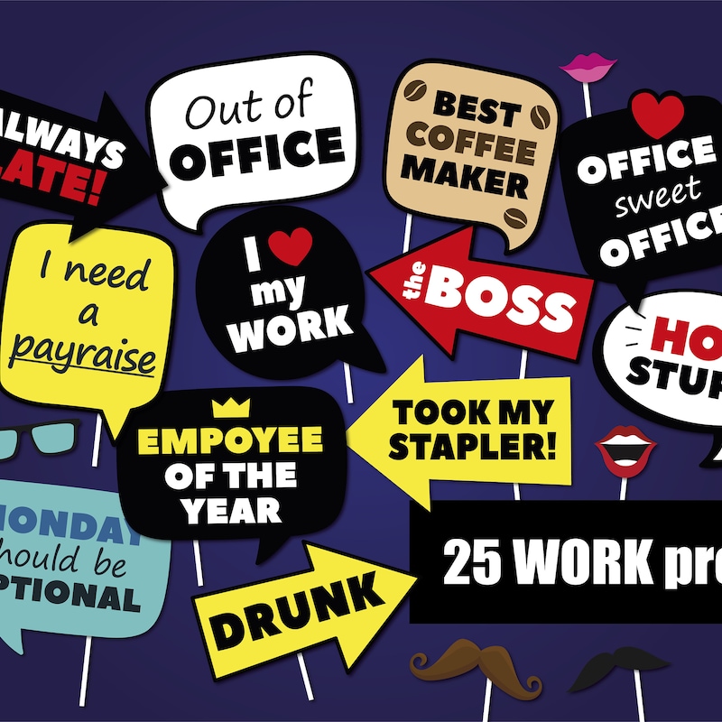 Props for Staff Party - Etsy UK