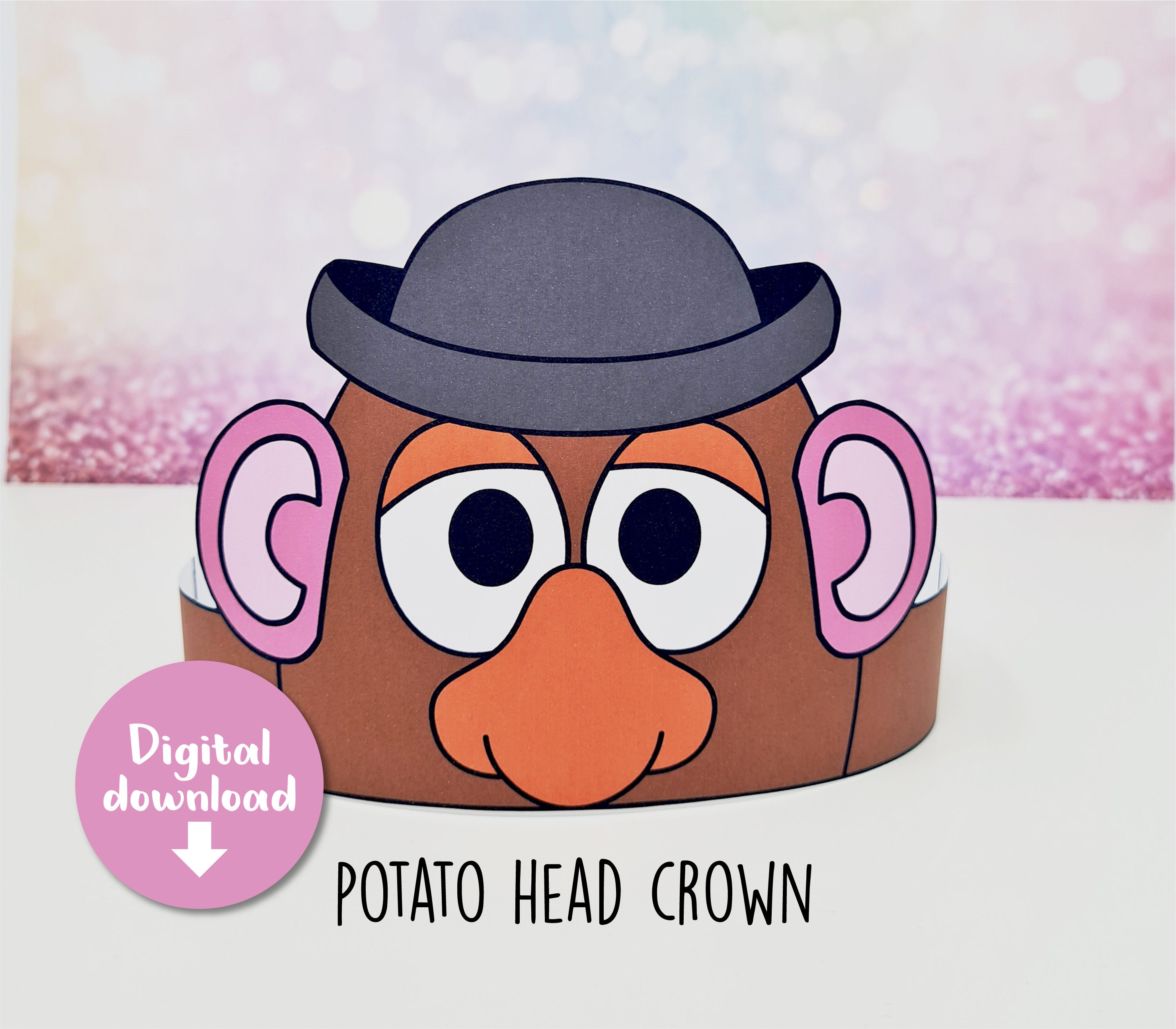 Mr Potato Head Crown, Mr Potato Head Birthday Crown, Party Headband ...