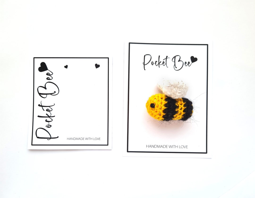 DIY Pocket Bee Cards, Pocket Hug Holder, Pocket Bee Backing Card, Card ...