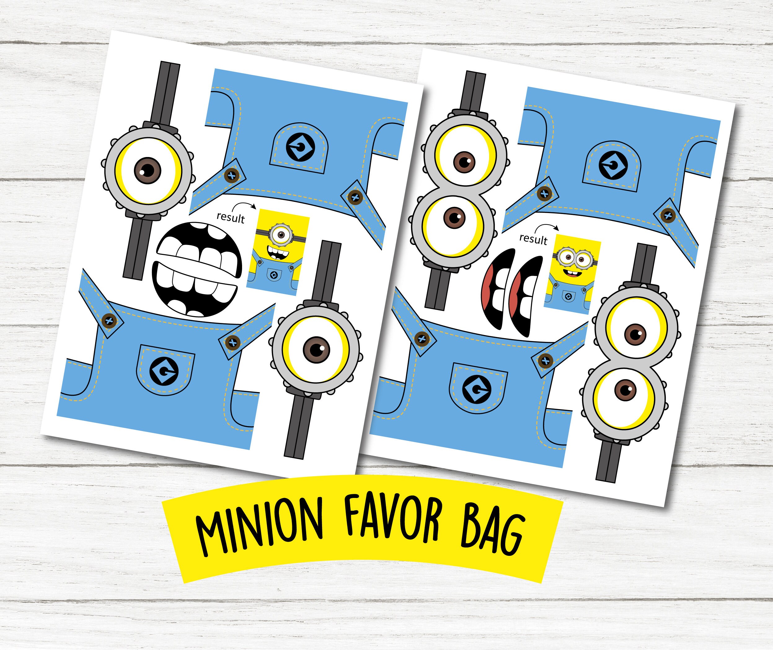 Minion Treat Bag, Minion Party Decorations, Minion Birthday, Kids ...