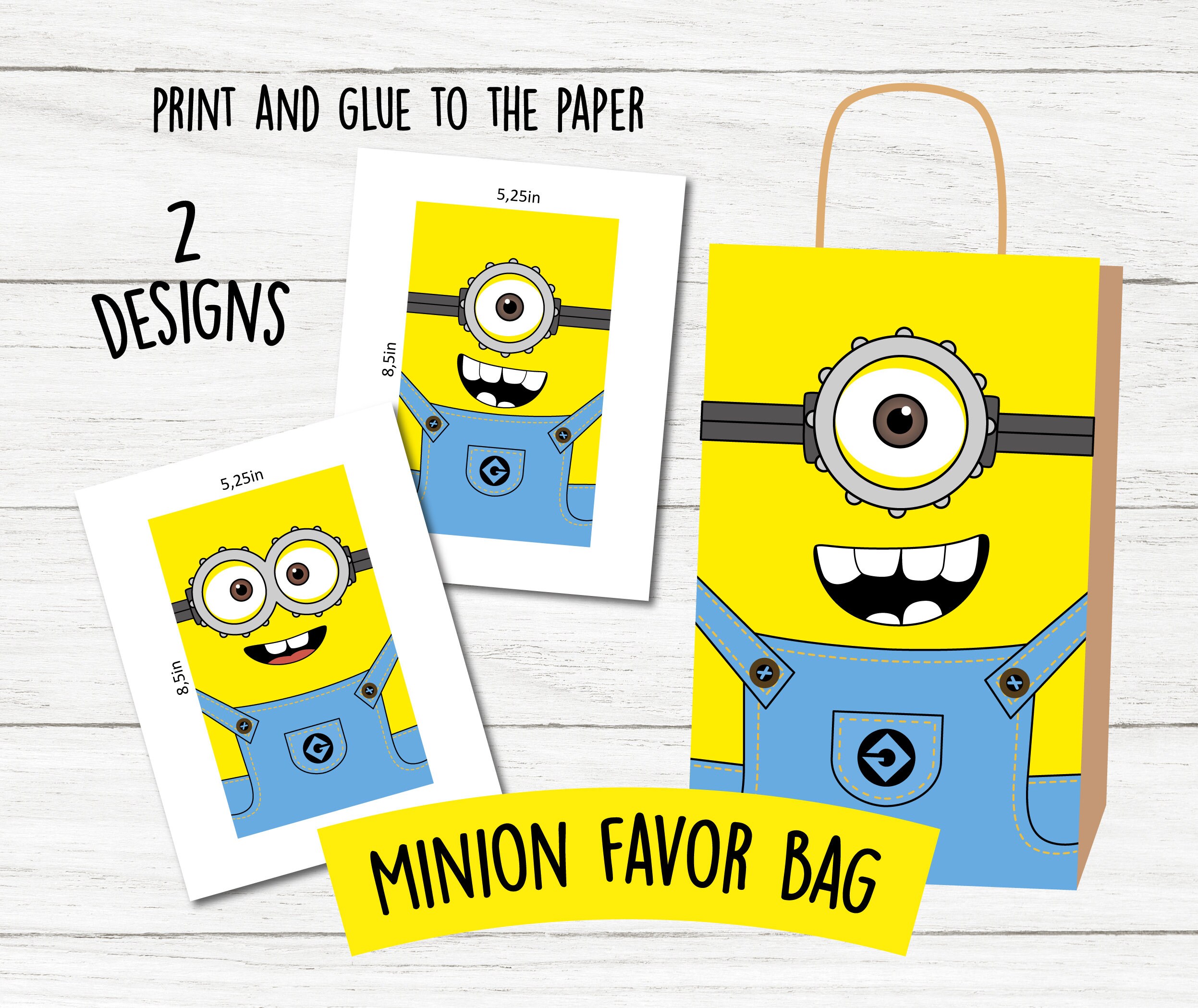 Minion Favor Bag Minion Party Decorations Minion Birthday - Etsy
